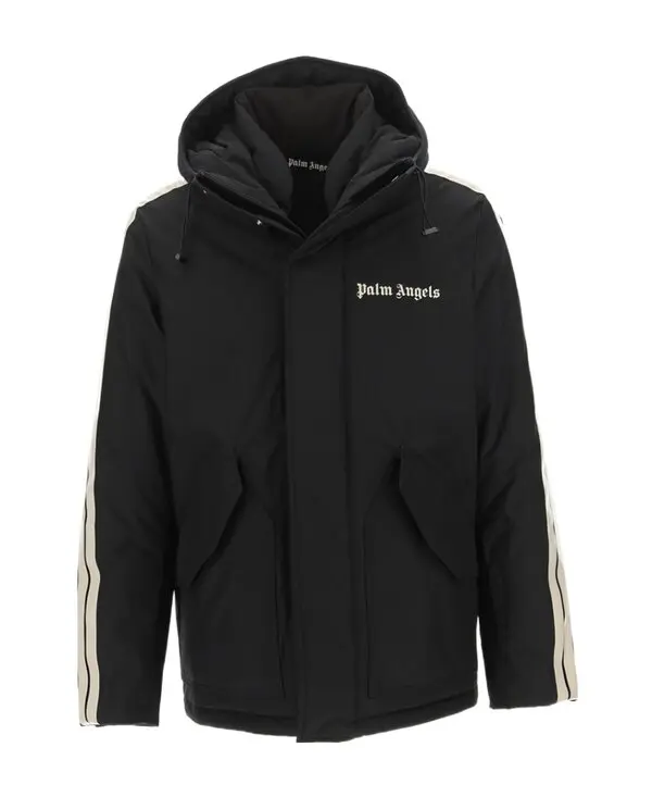 Palm Angels Logo Track Ski Jacket - Black