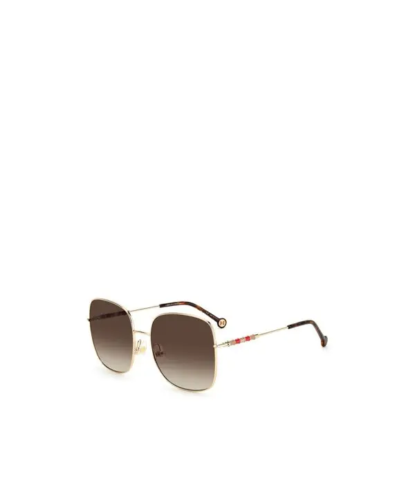 Carolina Herrera Square Frame Sunglasses With Tinted Lenses