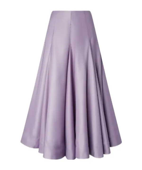 Pinko Pleated Midi Skirt - Purple