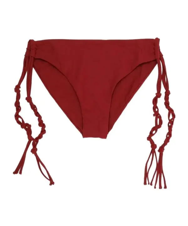 JIL SANDER Tie-detail Bikini Bottoms - Red