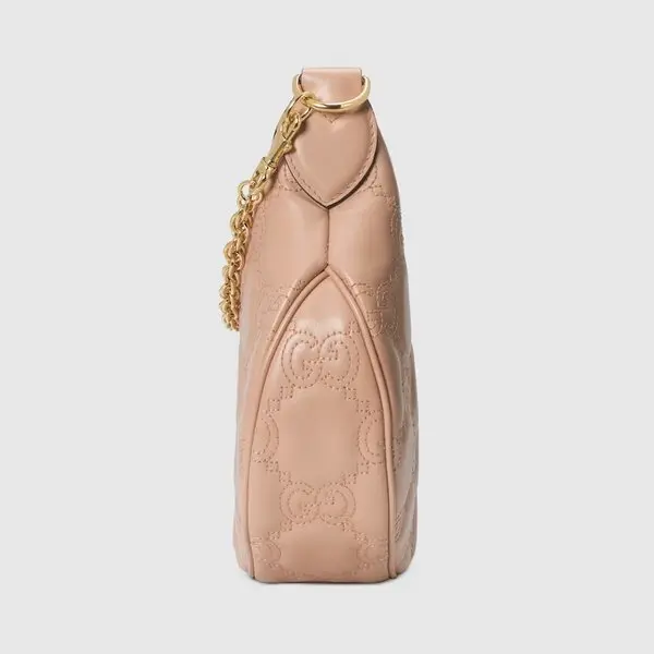 Gucci Padded Chain Shoulder Bag - Nude