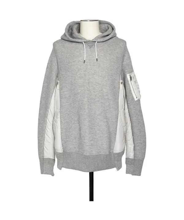 Sacai Panelled Drawstring Hoodie - //