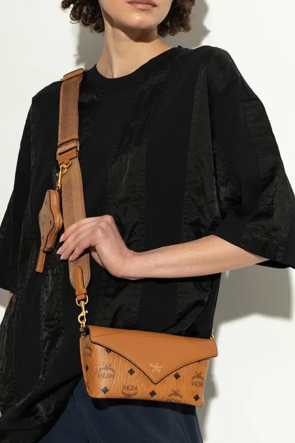 Mcm Mini Flip Bag - Brown