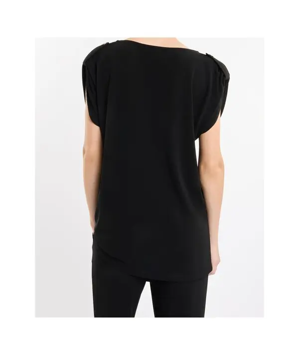 FAY Sleeveless Top With Button Detail