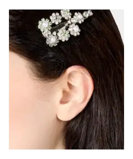 ROGER VIVIER Efflorescence Hair Clip With Crystals And Pearls