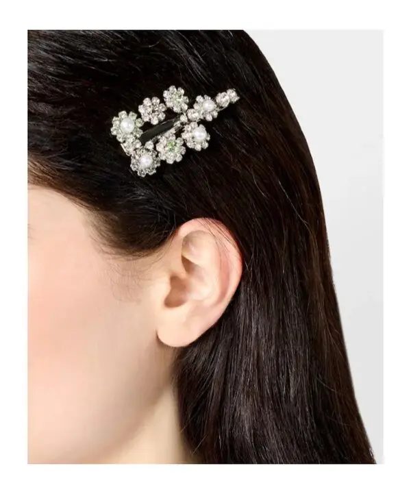 ROGER VIVIER Efflorescence Hair Clip With Crystals And Pearls