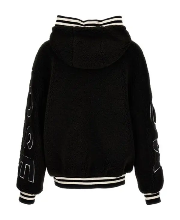 Moose Knuckles Long Sleeve Hooded Jacket With Logo Embroidery