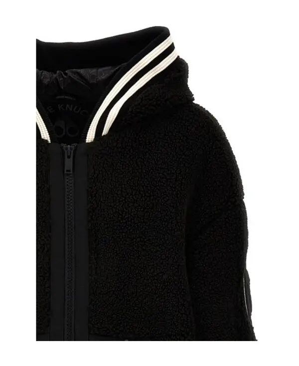 Moose Knuckles Long Sleeve Hooded Jacket With Logo Embroidery