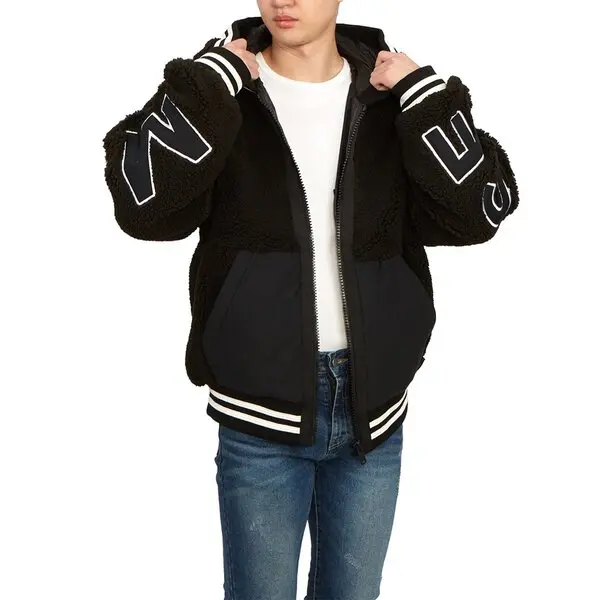 Moose Knuckles Long Sleeve Hooded Jacket With Logo Embroidery