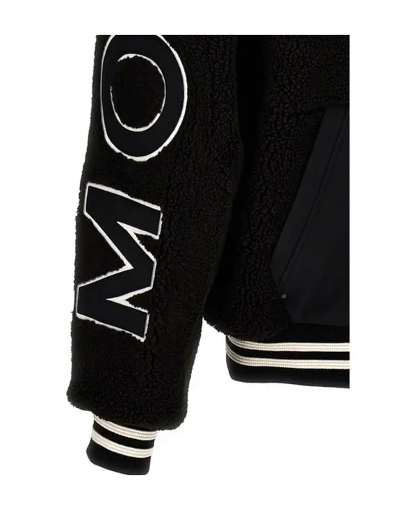 Moose Knuckles Long Sleeve Hooded Jacket With Logo Embroidery