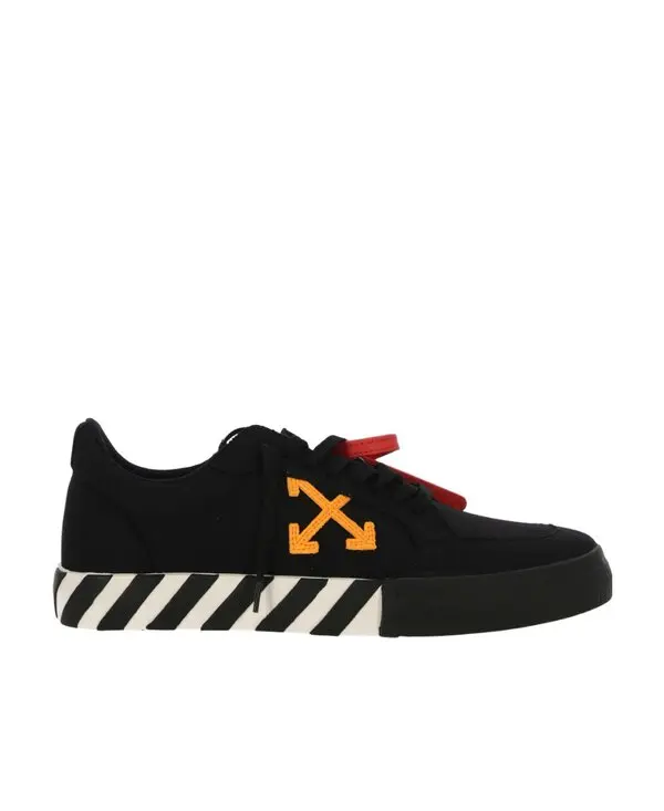 Off-White Arrows-appliqué Vulcanized Sneakers - Black