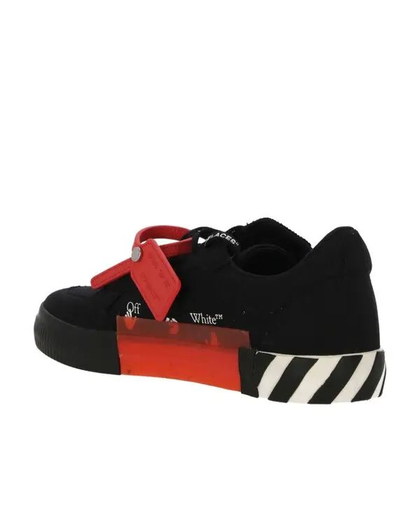 Off-White Arrows-appliqué Vulcanized Sneakers - Black