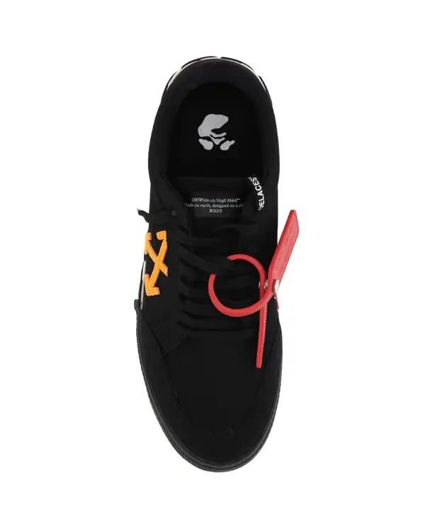 Off-White Arrows-appliqué Vulcanized Sneakers - Black