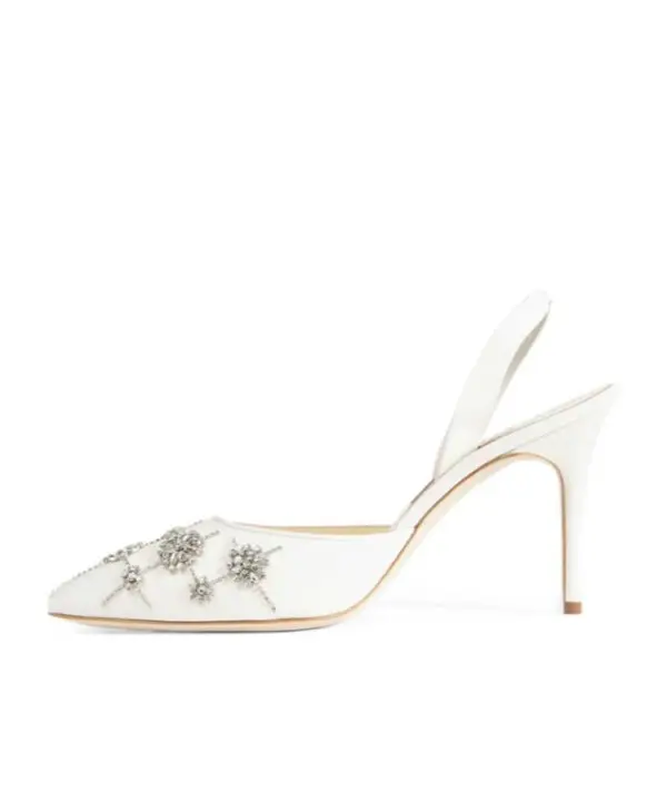 Manolo Blahnik Ralyne Embellished Slingback Pumps