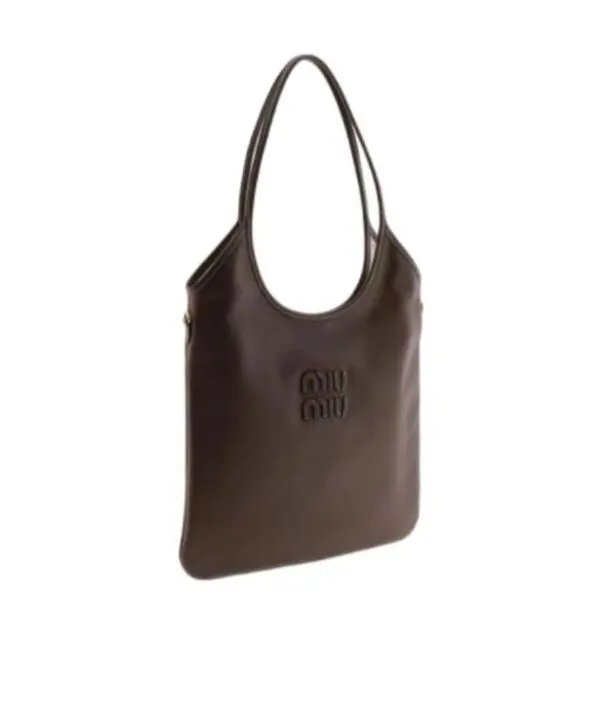Miu Miu Ivy Logo-lettering Tote Bag - Heather