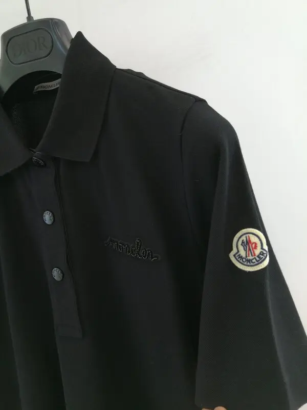Moncler Logo Embroidered Polo Shirt