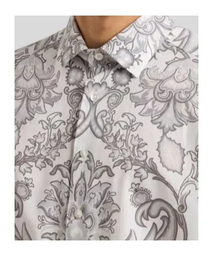 Etro Cotton Shirt With Placed Print