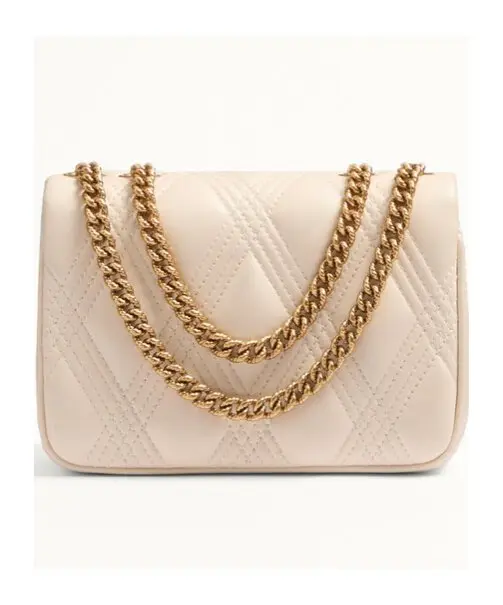 Valentino Garavani Rockstud Quilted Shoulder Bag - Nude