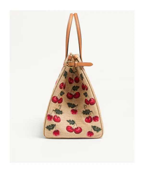 Valentino Garavani Antibes Cherry Tote Bag