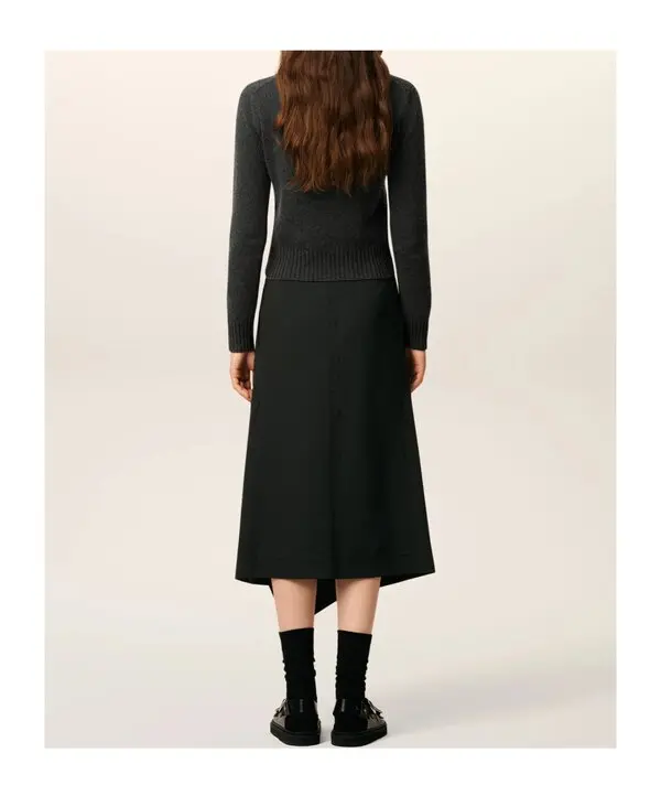 AMI Paris De Coeur Embroidered Sweater - Anthracite
