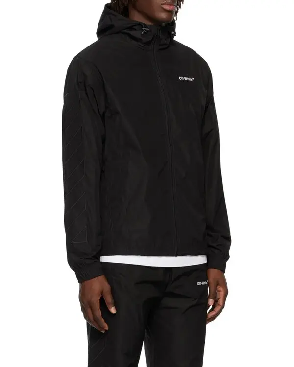 Off-White Diag Outline Track Zip Hoodie