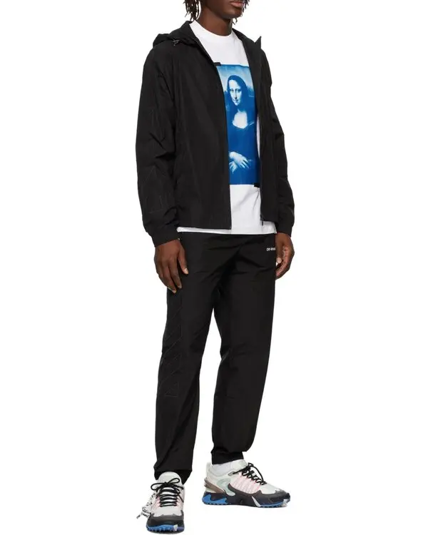 Off-White Diag Outline Track Zip Hoodie