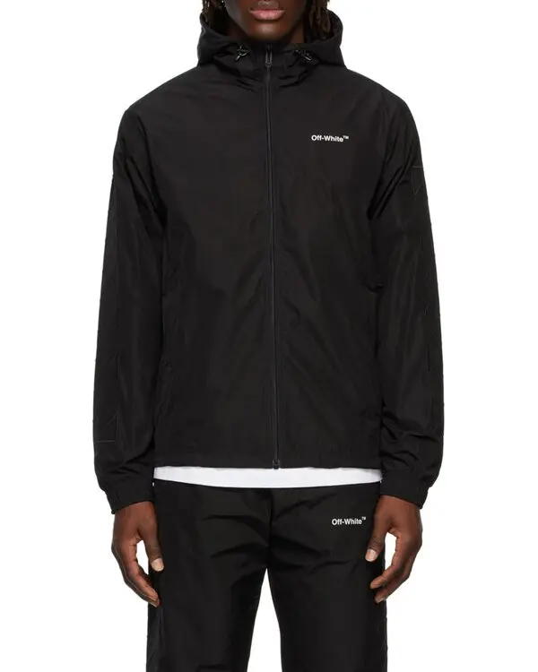 Off-White Diag Outline Track Zip Hoodie