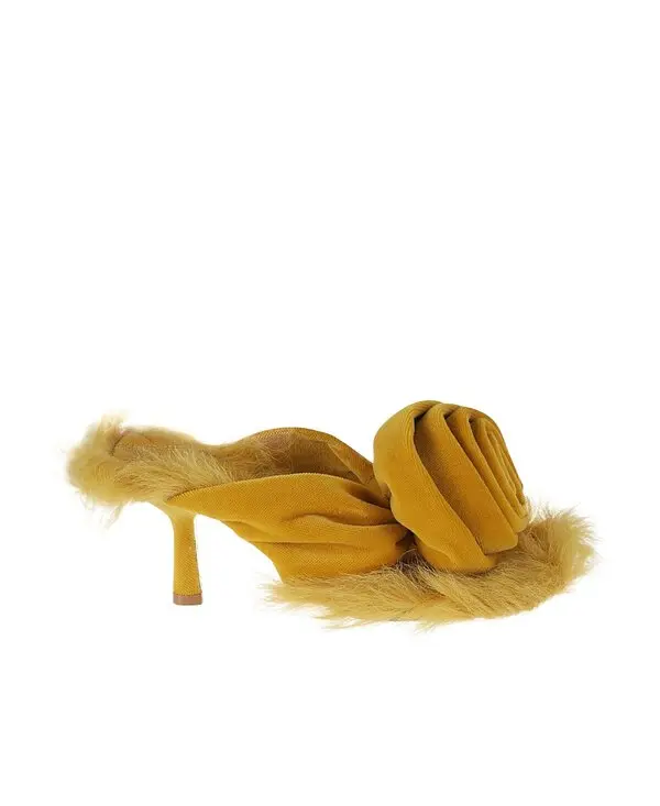 Burberry Fox Rose Slip-on Sandals - Brown