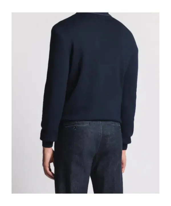 FAY Long Sleeve Polo Neck Sweater