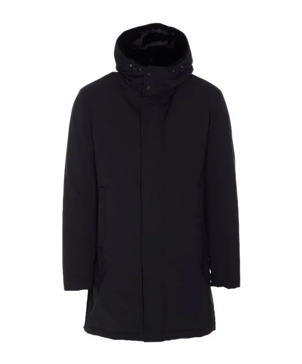 Herno Hooded Padded Coat - Black