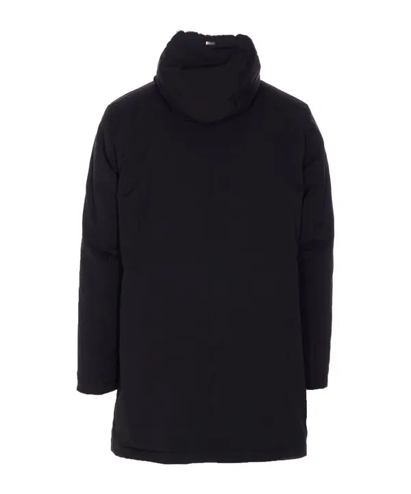 Herno Hooded Padded Coat - Black