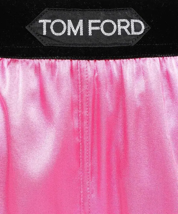 TOM FORD Stretch Satin Pajama Pants - Pink