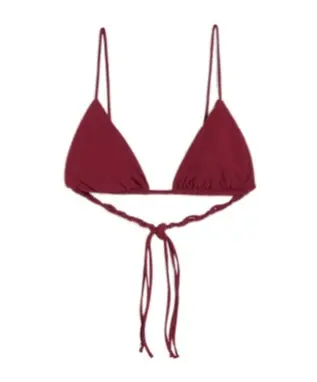 JIL SANDER Triangle Bikini Top - Sumac