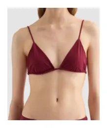 JIL SANDER Triangle Bikini Top - Sumac
