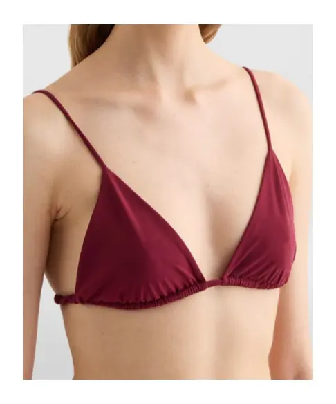 JIL SANDER Triangle Bikini Top - Sumac