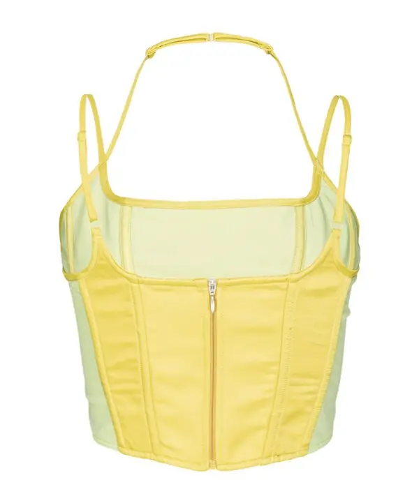 Pinko Halter Neck Sleeveless Top - Yellow