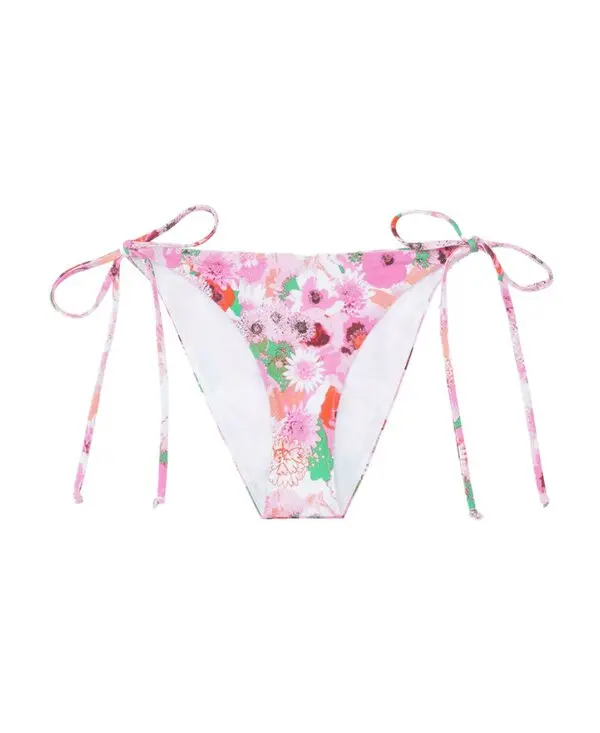 GANNI Floral Printed Bikini Briefs - Pink