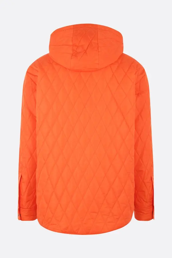 Dsquared2 Logo Patch Quilted Hooded Jacket