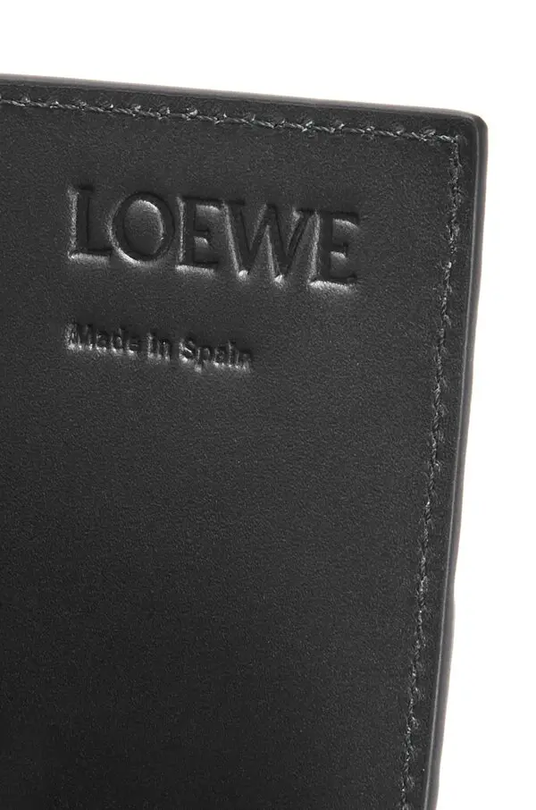 Loewe Logo Printed Open Cardholder - Black
