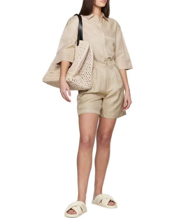 ANINE BING Large Rio Woven Tote Bag - Sand