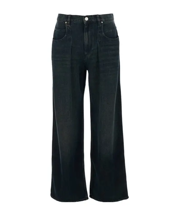 Isabel Marant Étoile Rodayna High-waist Wide-leg Jeans - Black