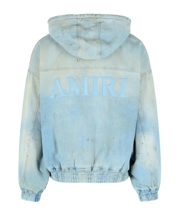 Amiri Ma Denim Zip Hoodie