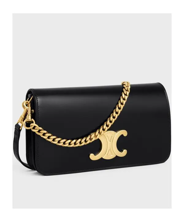 Celine Multipochette In Shiny Calfskin - Black