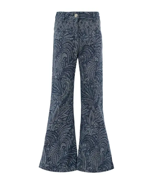 Etro Paisley Flared Jeans - Blue