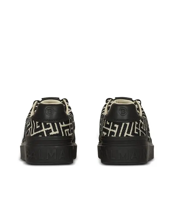 Balmain B-court Jacquard Monogram Sneakers