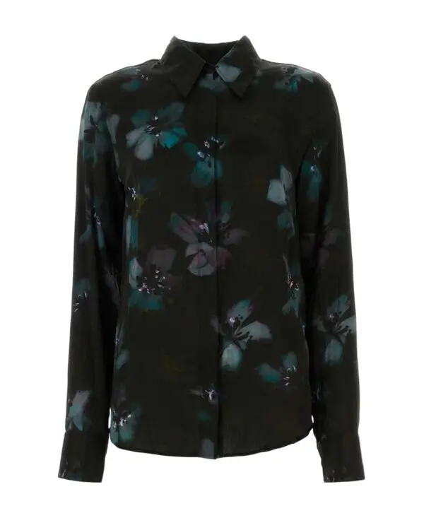 Dries Van Noten Floral Printed Button-up Shirt