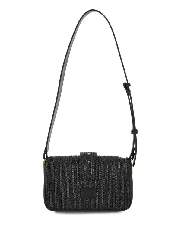 Pinko Love One Foldover Crossbody Bag - Black