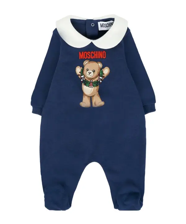 Moschino Babygrow With Teddy Bear Print - Blue