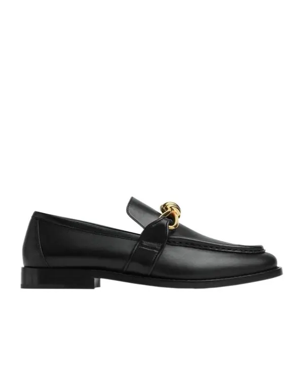 Bottega Veneta Astaire Slip-on Loafers With Knot Detailing - Black