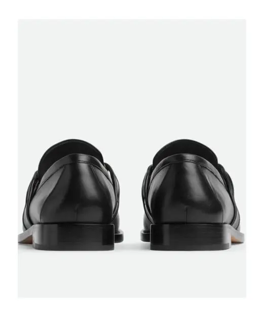 Bottega Veneta Astaire Slip-on Loafers With Knot Detailing - Black